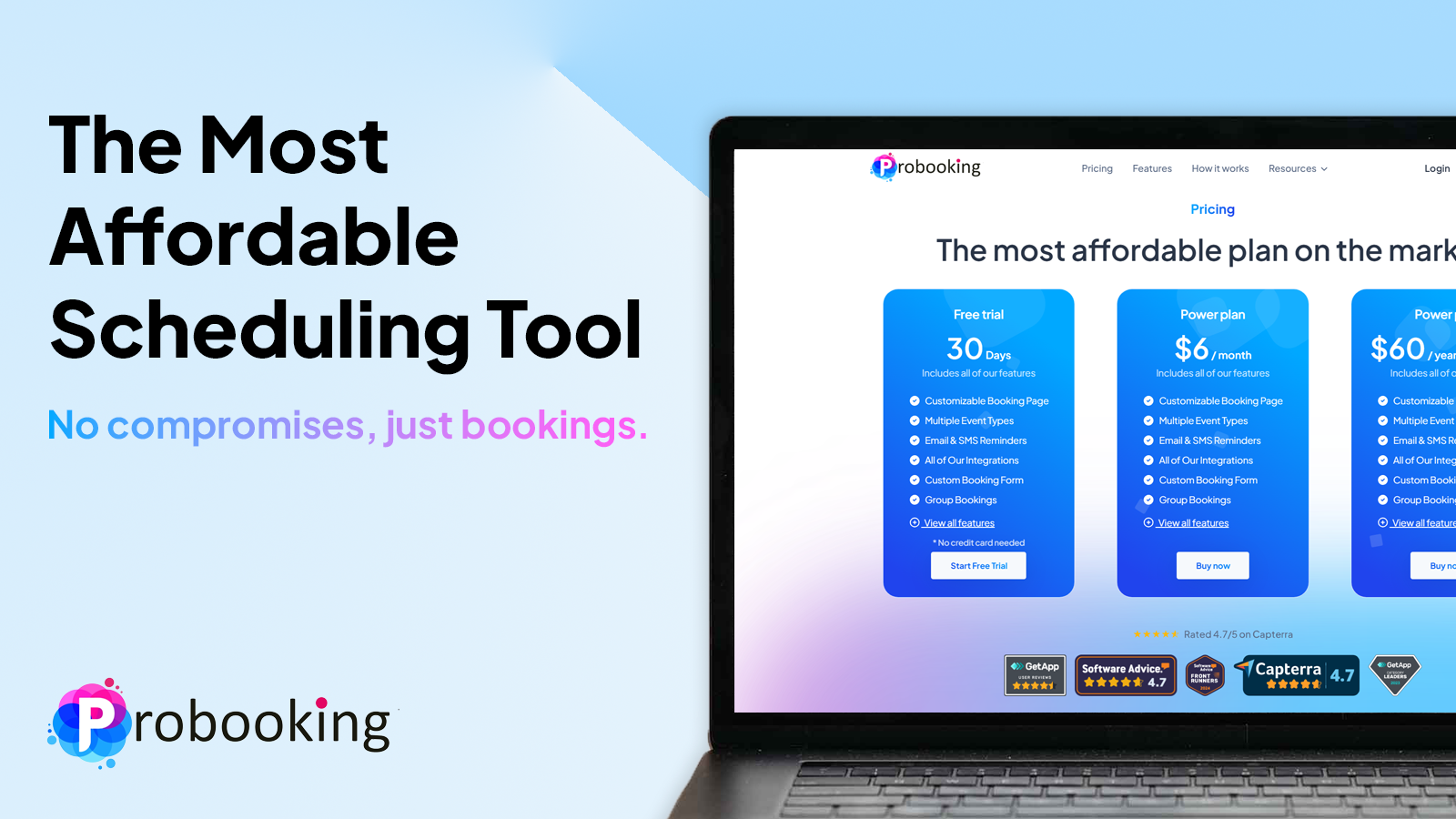 Probooking Appointment Scheduling Tool | Pricing